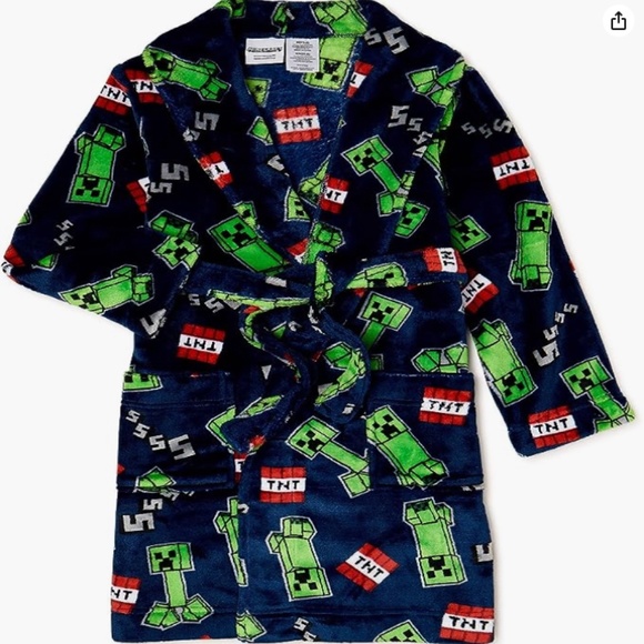 Mojang AB | Pajamas | Mojang Ab Minecraft Creeper Tnt Boys Soft Robe ...